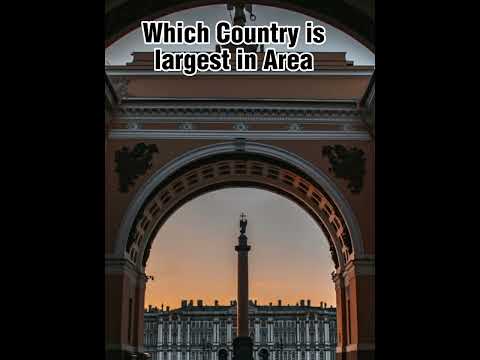 which country is largest in area #mcq #test #russia