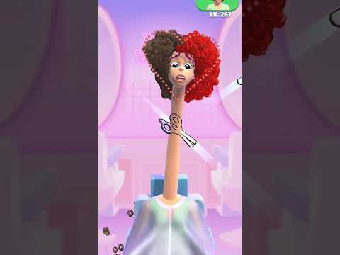 hair style game and play crazy games đ¤đ¤Ē#3d#funny#gaming#shorts