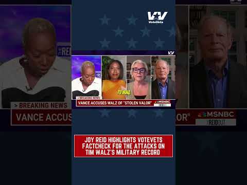 MSNBC's The Reid Out Highlights VoteVets Factcheck For The Attacks On Tim Walz’s Military Record