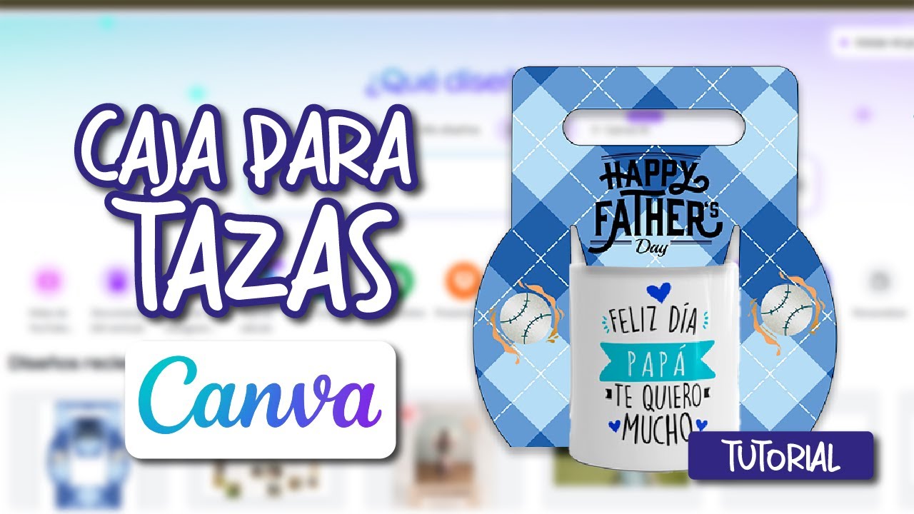 🎁How to make a custom mug box or packaging with CANVA - FREE TEMPLATE ✅
