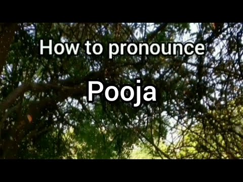 How to Pronounce Pooja