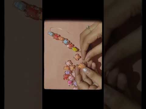 Making Sparkling Bead Bracelets (ASMR)