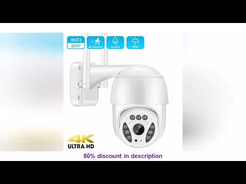 Latest Products You Must Know! 8MP 4K PTZ Camera Outdoor WiFi IP Camera Ultra HD 5MP 3MP 1080P H.2