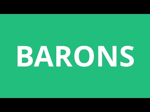 How To Pronounce Barons - Pronunciation Academy