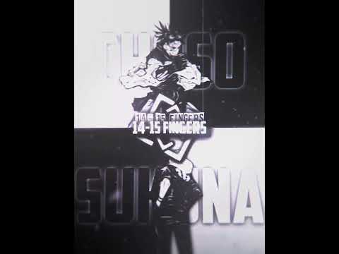 Choso vs Sukuna (all fingers)