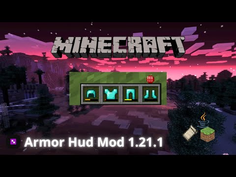 Armor Hud Mod For Minecraft 1.21.1 Java||Fabric