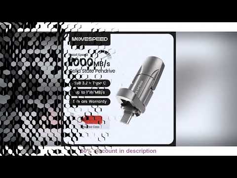 #MOVESPEED 1000MB/s Solid State Pen Drive USB3.2 Gen 2 Type C Flash Drive 1TB 512GB 256GB 128GB P