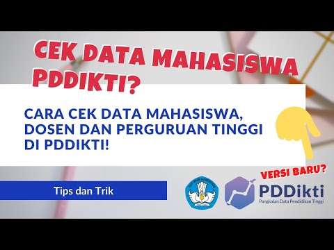 Cara Cek + Print Data Mahasiswa, Dosen, Prodi atau Perguruan Tinggi di PDDIKTI Versi Kemdikbud!