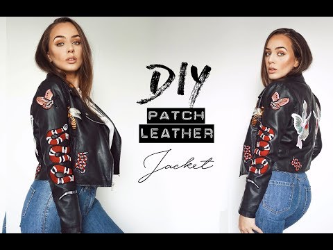 DIY Patch Leather Jacket | Tijana Arsenijevic