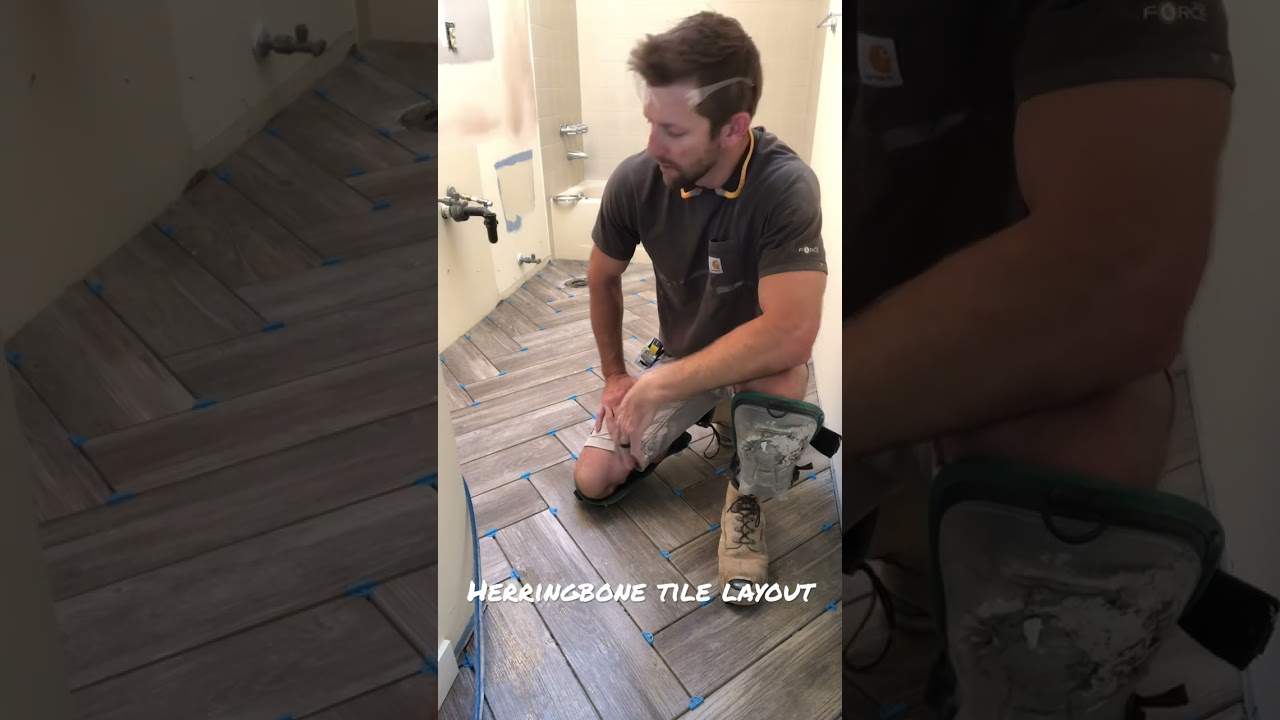 Herringbone tile layout part 3