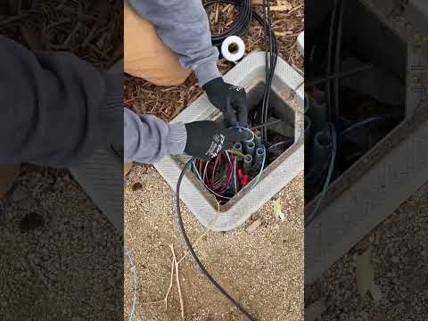 Pulling CAT6 cable thru underground conduit. Just a tech tip.