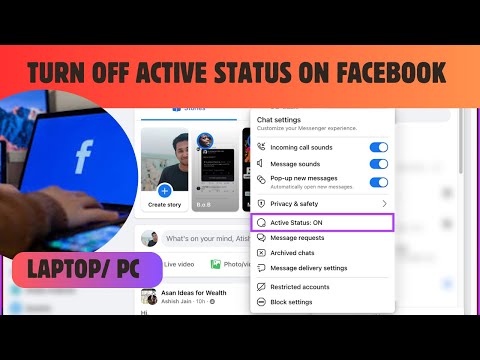 HOW TO TURN OF ACTIVITY STATUS ON FACEBOOK FROM YOUR LAPTOP OR PC