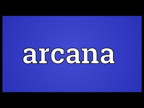Arcana Meaning