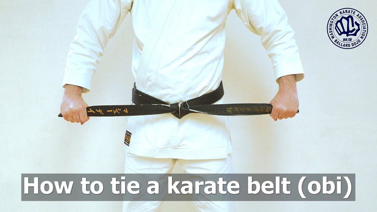 How to Tie a Karate Belt (Obi) - Beginners