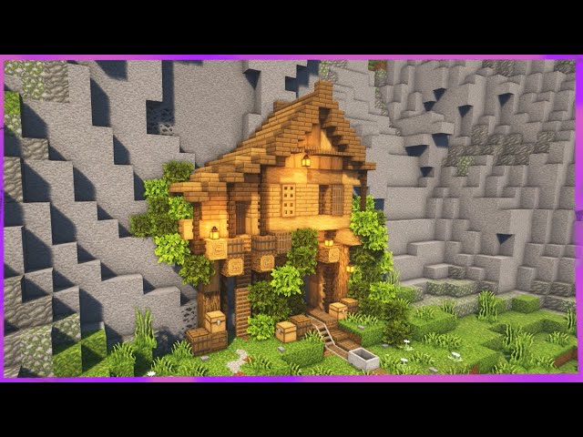 How to build a House with Mine Entrance Minecraft Map