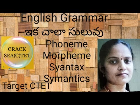 English||Phoneme, Morpheme,Syntax and Symantics For CTET &STATE TET with Previous year Questions