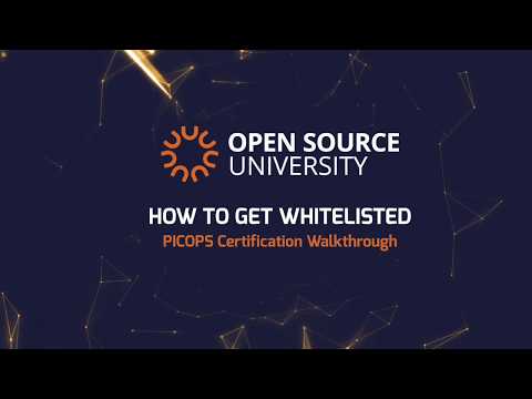 Open Source University: How to get whitelisted?