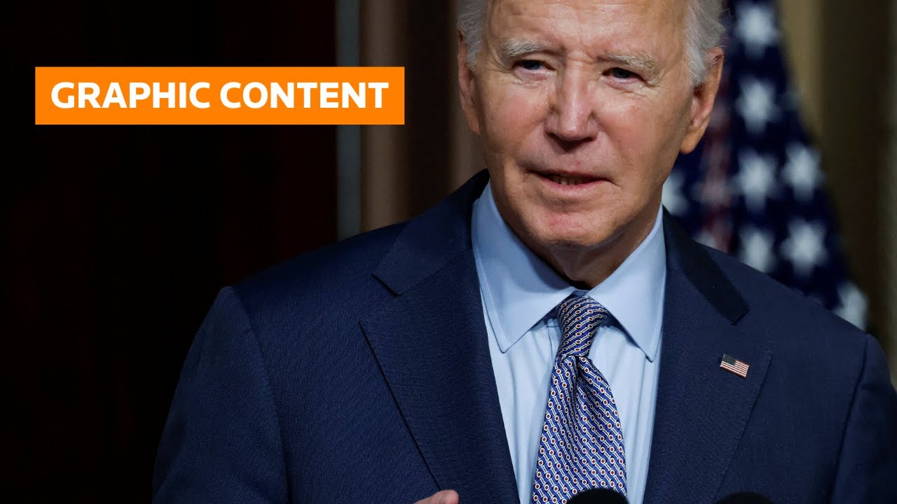 GRAPHIC WARNING: Joe Biden tells Iran to 'be careful' amid Israel-Hamas war