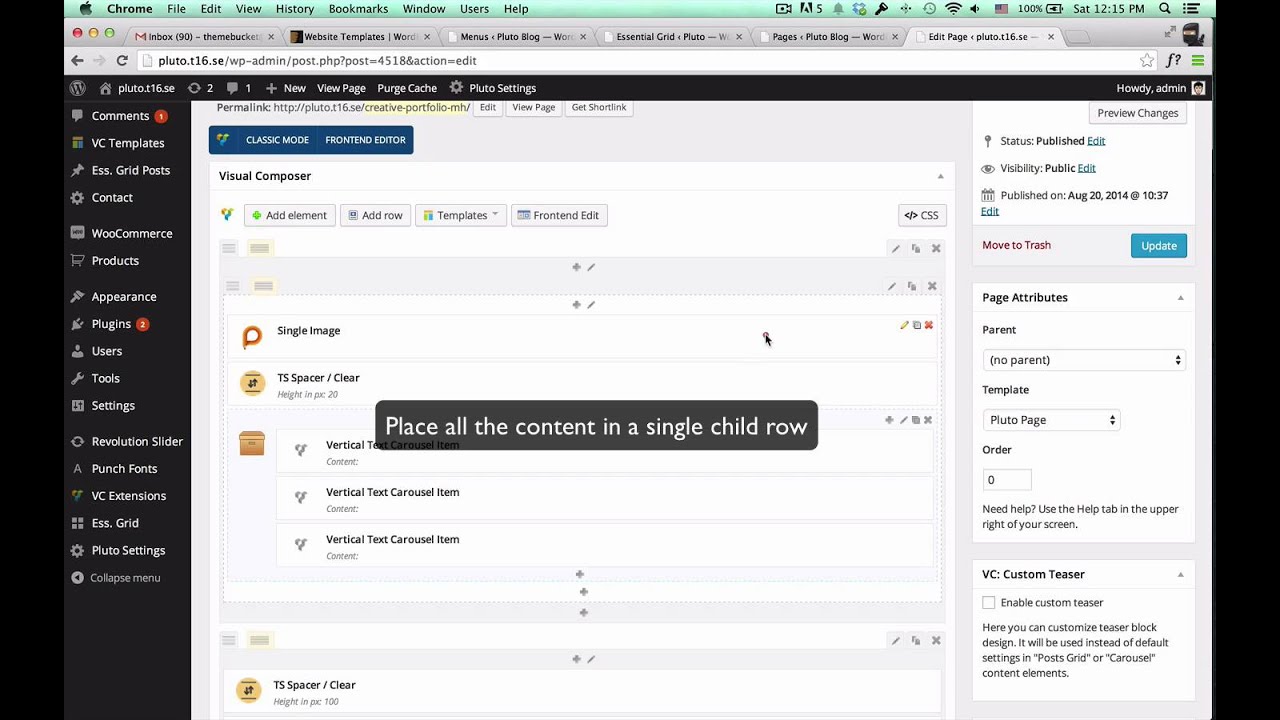 How to align content vertically middle