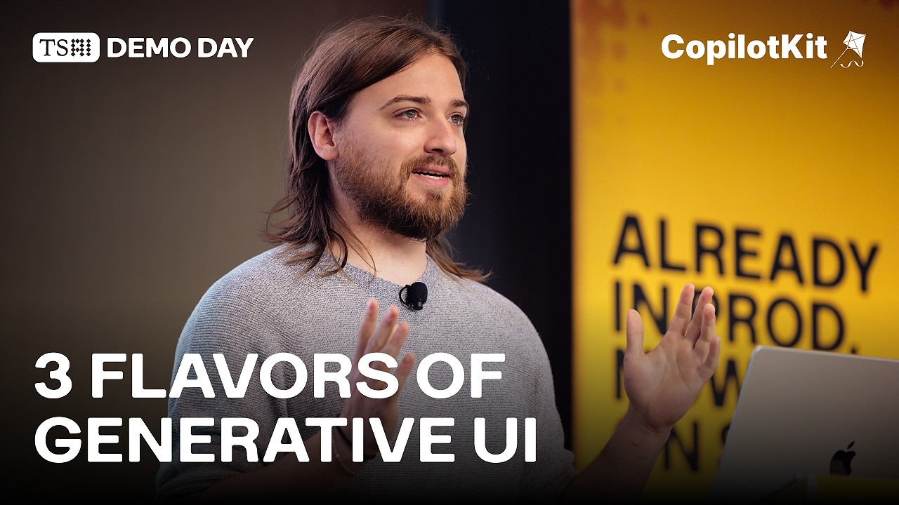 The Three Flavors of Generative UI — Tyler Slaton, CopilotKit