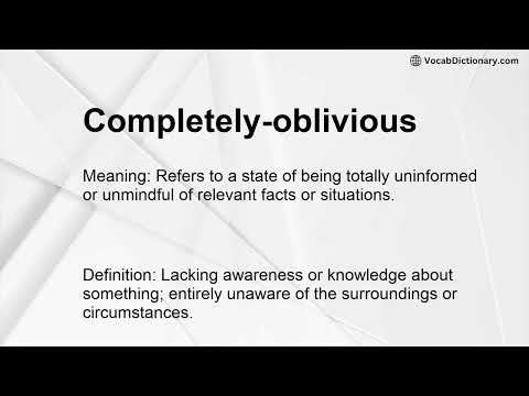 Completely-oblivious Meaning