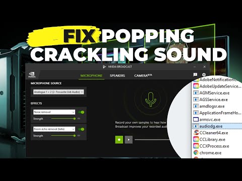 FIX: NVIDIA Broadcast Popping, Crackling and Sound Distortion (This may work for ShadowPlay as well)