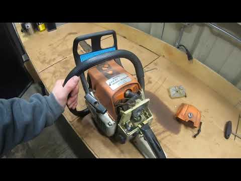 Replacing the gas line on a Stihl 028 chainsaw