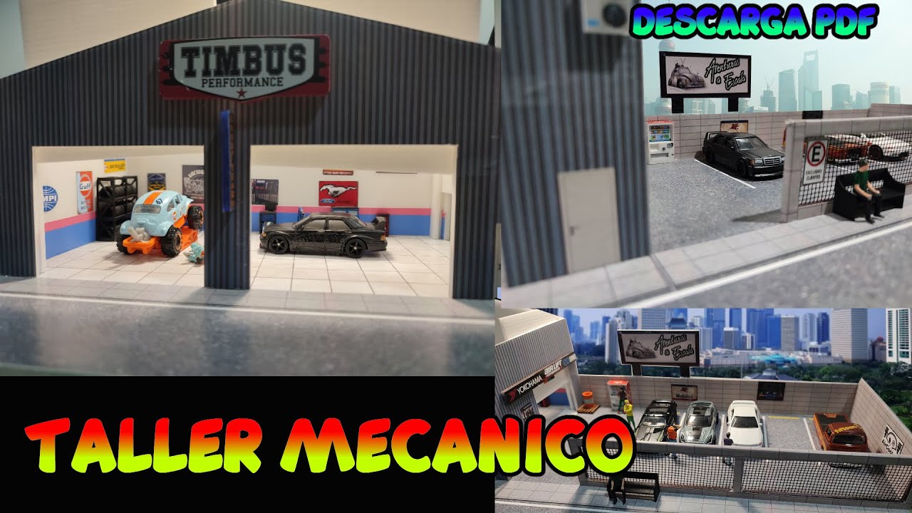 DIORAMA TALLER MECANICO GARAGE 1/64 PARA HOT WHEELS. DESCARGA PDF EN LA DESCRIPCION #DIORAMA