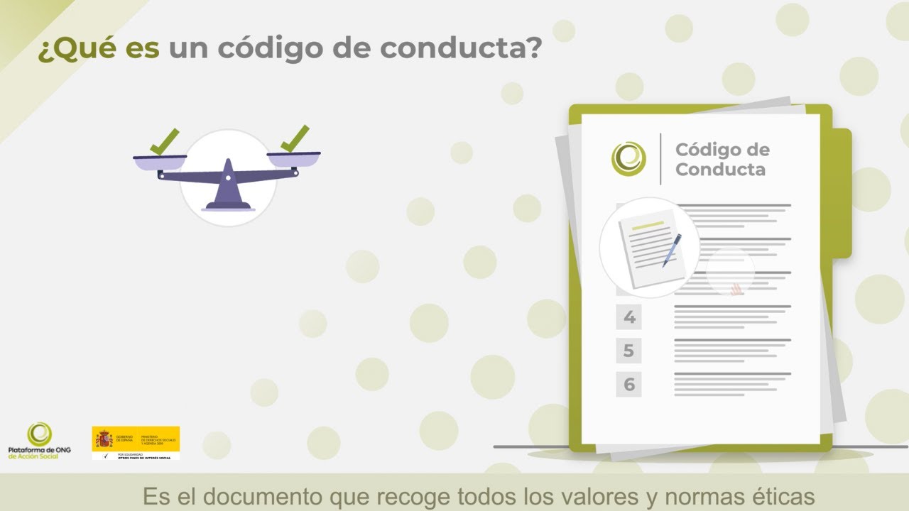 ¿QUÉ ES UN CÓDIGO DE CONDUCTA?