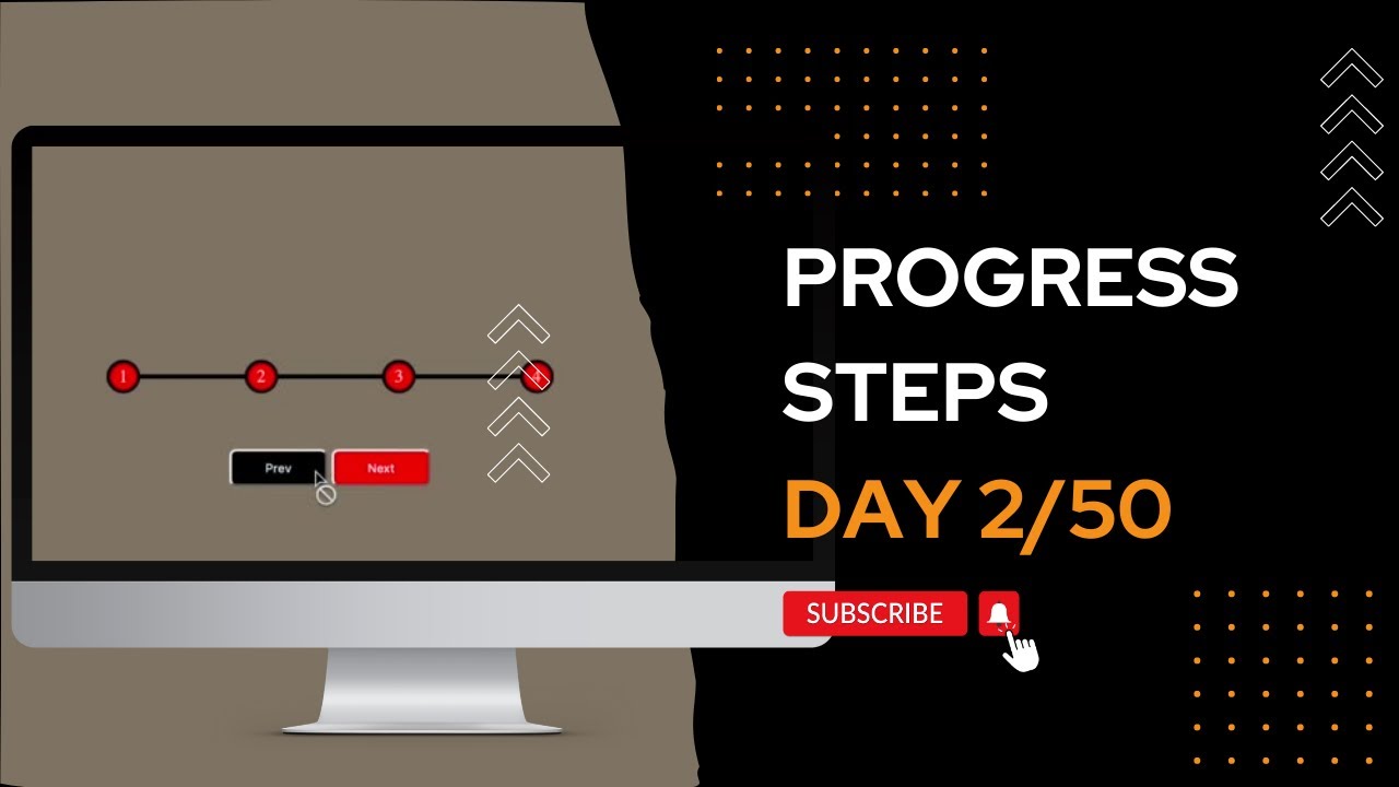 Day 2: Create Progress Steps with HTML, CSS, and JavaScript - Step-by-Step Tutorial