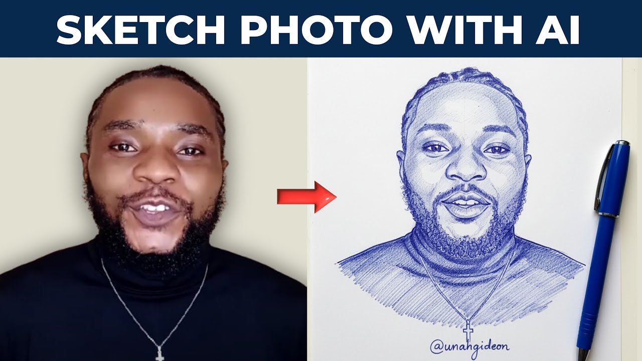 AI Art Tutorial: Create Realistic Ballpoint Pen Sketches with AI (Photorealistic Digital Art!)