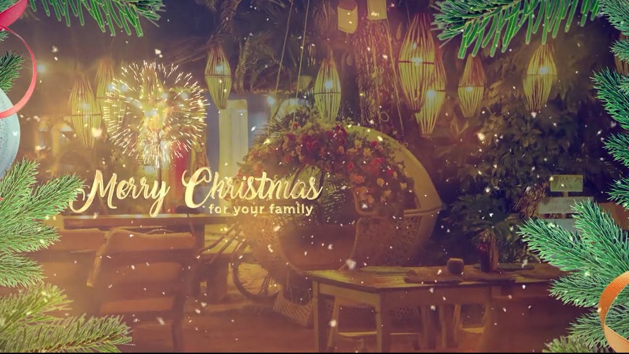 Christmas Tree Slideshow Video - After Effects Template