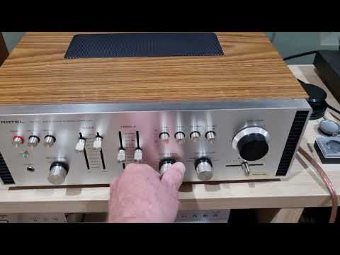 Rotel RA-611 Integrated Amplifier Fully Restored and in Mint Condition demo Modern Love David Bowie