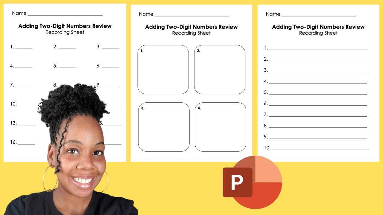 How to Make Recording Sheets for Students | Elementary Math Resources