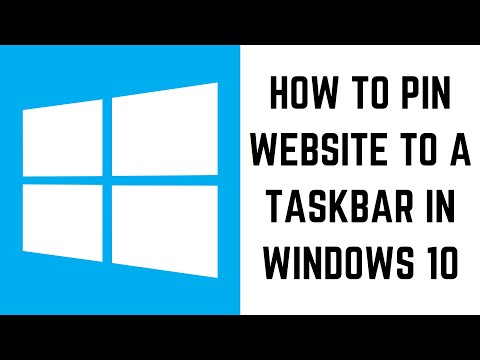 How to Pin a Website to Taskbar in Windows 10