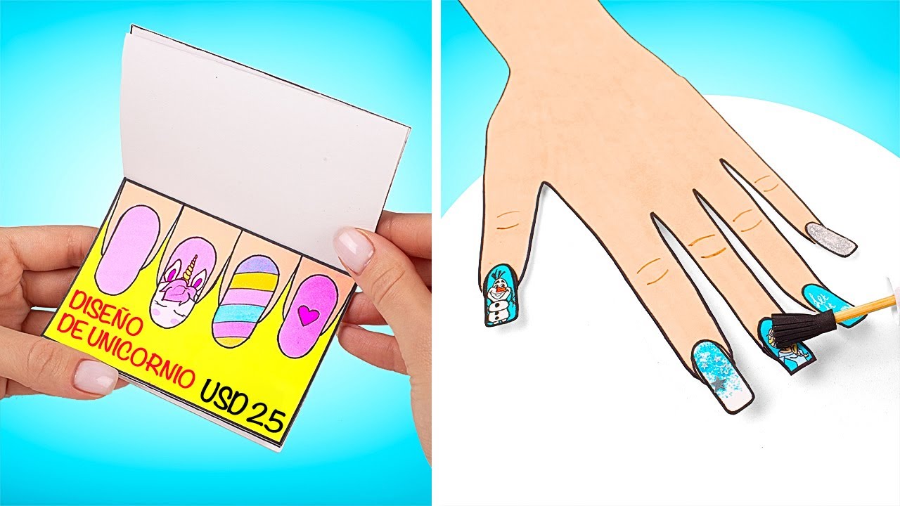 Salón de belleza casero para muñecas de papel