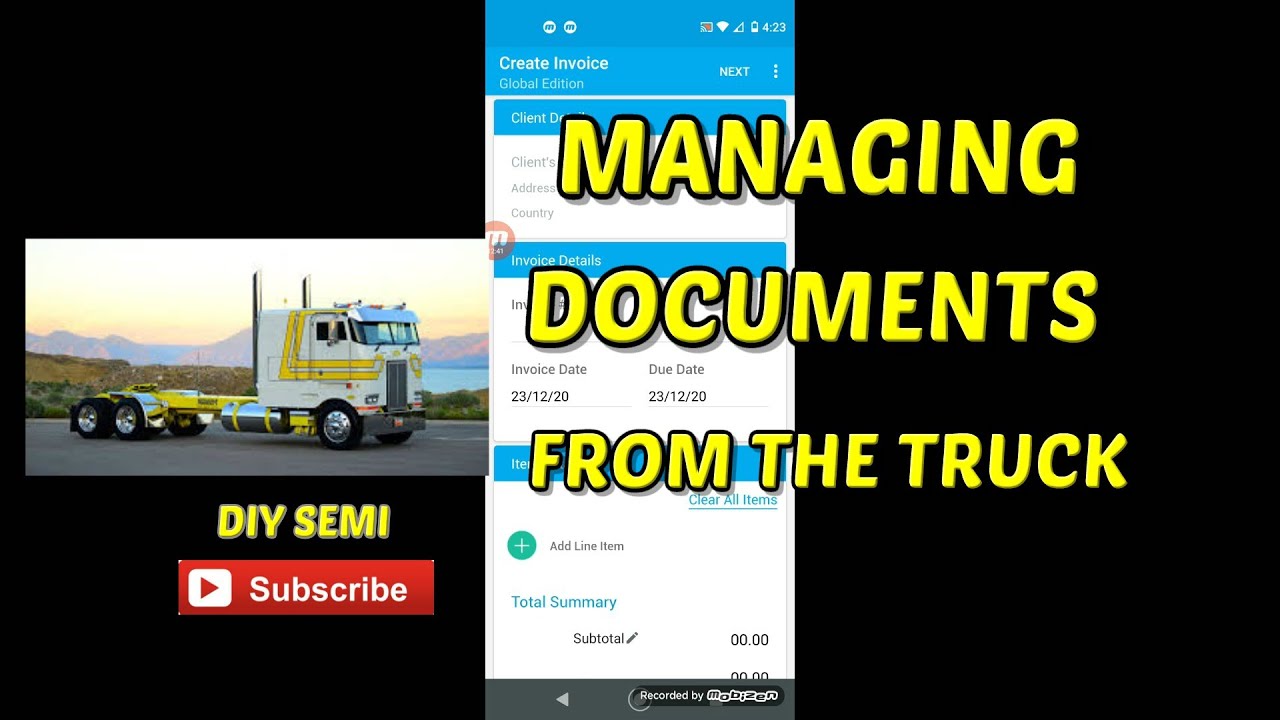 How I do carrier packets, rate confirmations, and manage documents from in the truck.. Adobe