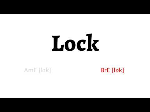 How to Pronounce lock in American English and British English