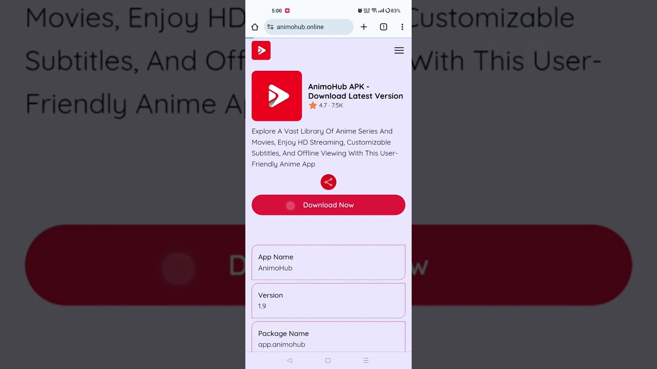 Download AnimoHub APK in Just a Few Seconds!