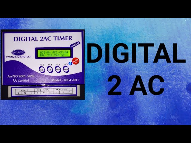Automatic Changeover Timer - Twin AC Timer Manufacturer from Mumbai
