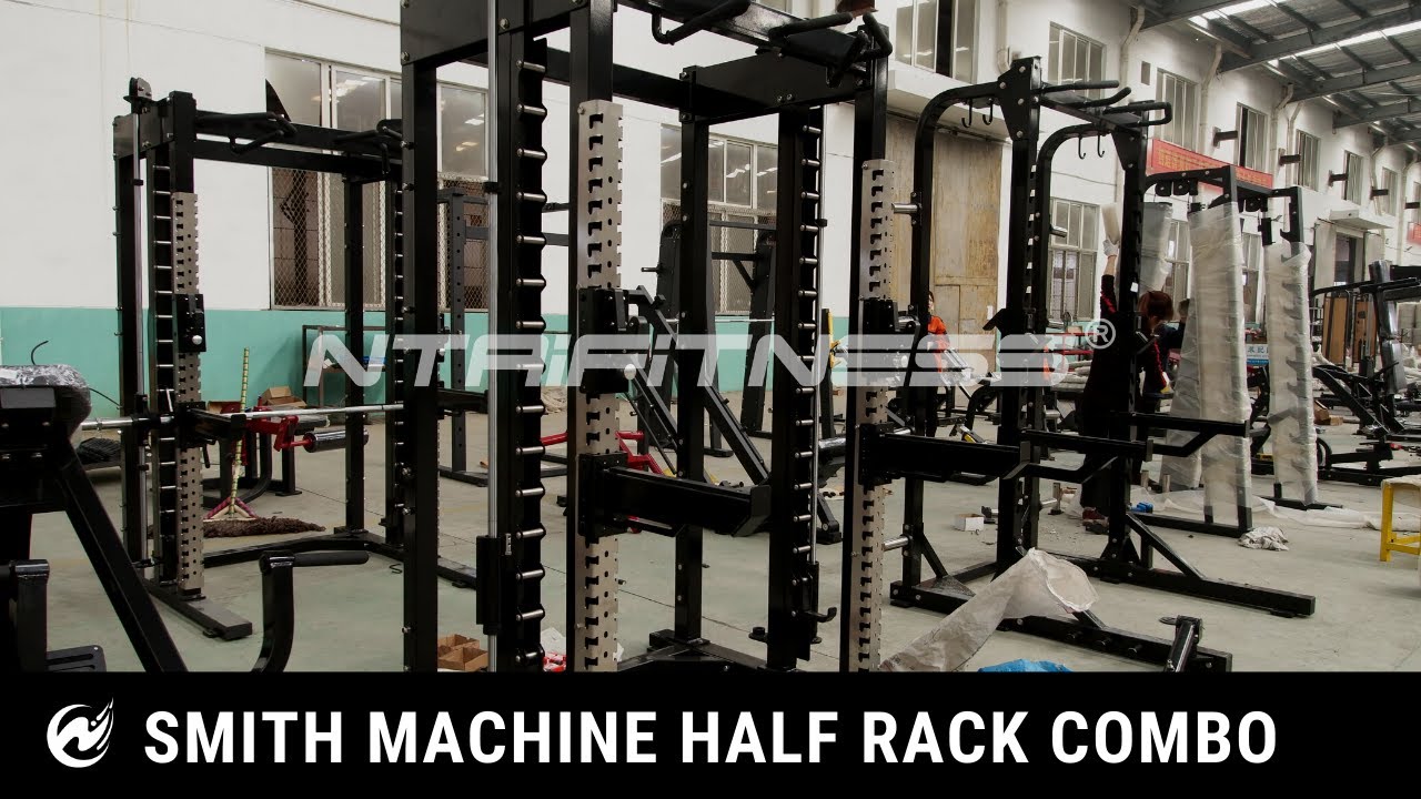 Smith Machine Half Rack Combo for Sale | Ntaifitness Gym Equipment