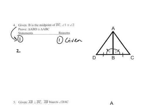 Geometry SSS, SAS, ASA, AAS Proofs Practice