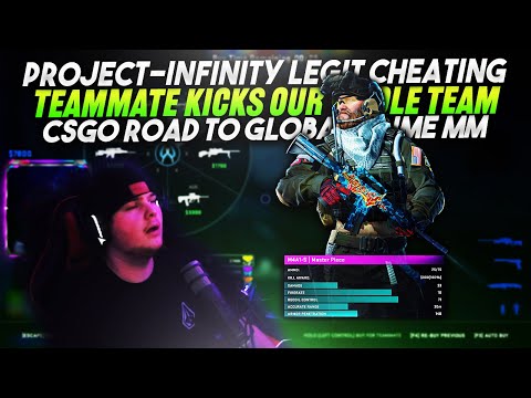 MY TEAMMATE KICKED EVERYONE.. | PROJECT-INFINITY | CSGO PRIME CHEATING | R2GLOBAL #64