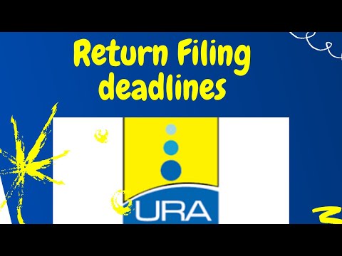 Understanding URA Return Filing and return amendment due dates and deadlines