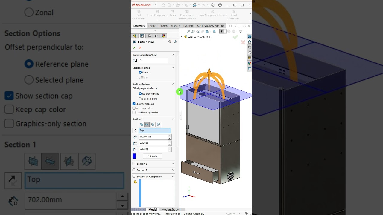 SolidWorks Section View Hack You Need to Know! | Short Tutorial | SolidWorks Tutorial