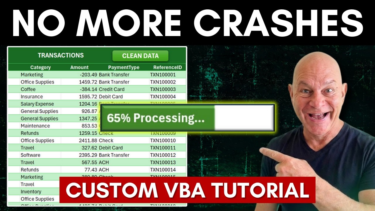 Users Think Excel Crashed? This VBA Progress Bar Fixes It