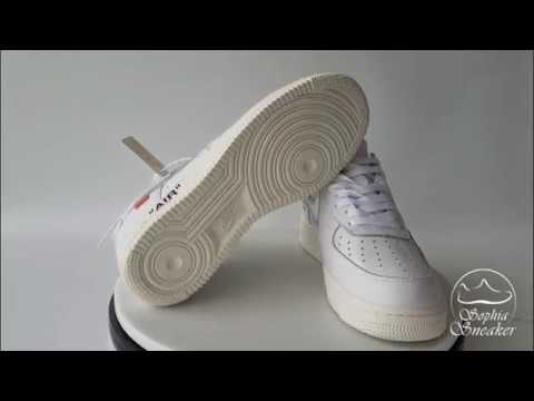 Sophia Sneakers UA Air Force 1 07 OFF WHITE Metallic Silver Sail Unboxing Review