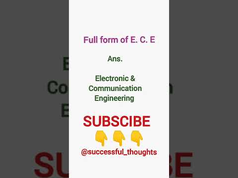 Full form of E. C. E