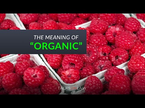What does organic label on food mean?