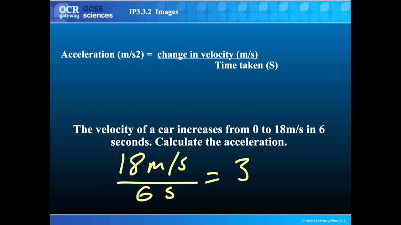 P3.3 Acceleration (Forces and Motion)